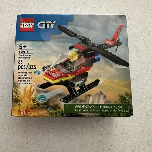 Lego | Toys | Lego City Fire Rescue Helicopter 641 85 Piece Sealed New ...